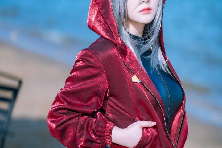 「COSPALY」明日方舟轻风LB01红-12P @w百合欧皇子w - 伊人喵